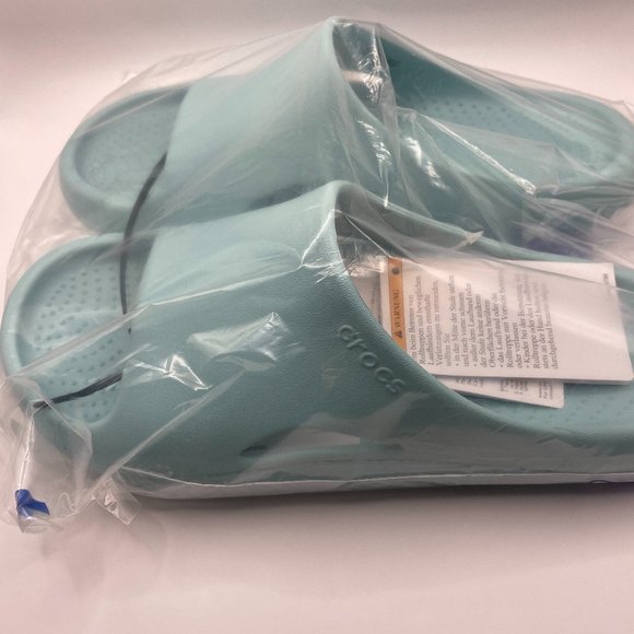 CROCS | Shoes | Crocs Blue Light Slippers | Poshmark